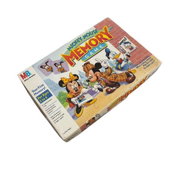 Milton Bradley | Toys | Vintage Milton Bradley Mickey Mouse Memory Game ...